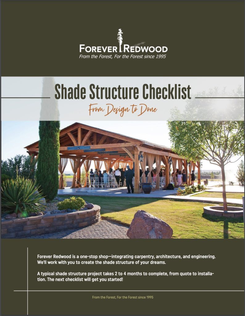From Design to Done — Our Handy Shade Structure Checklist - Forever Redwood