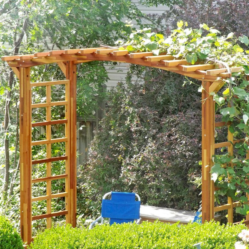 Arched Garden Arbor | Forever Redwood