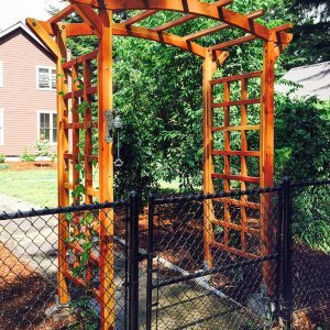 Arched Garden Arbor | Forever Redwood