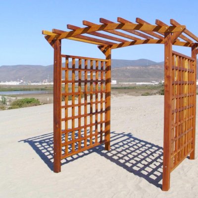 Arched Garden Arbor | Forever Redwood