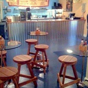 Backless Wooden Bar Stool, Custom-Made Redwood Stools