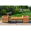 Bench and Planters Combo, Built to Last Decades | Forever Redwood