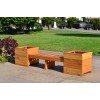 Bench and Planters Combo, Built to Last Decades | Forever Redwood