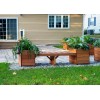 Bench and Planters Combo, Built to Last Decades | Forever Redwood