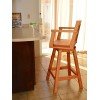 Redwood Captain's Chair Bar Stool, Wooden Bar Stools