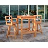 Redwood Captain's Chair Bar Stool, Wooden Bar Stools