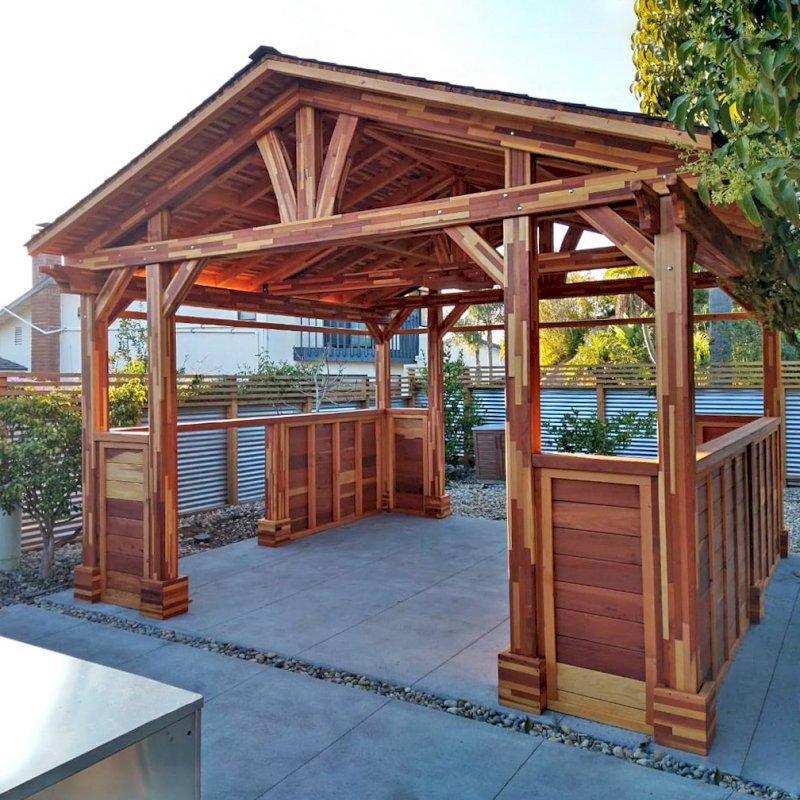 Custom Wood Pavilion Kits - ForeverRedwood.com