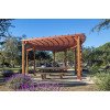 Fan Shaped Wood Pergola Kit for Sale