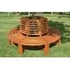 Outdoor Wood Tree Bench | Forever Redwood