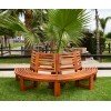 Half Circle Tree Bench for Garden Seating | Forever Redwood