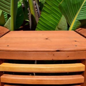 Redwood Outdoor Tree Bench, Custom Redwood Seating