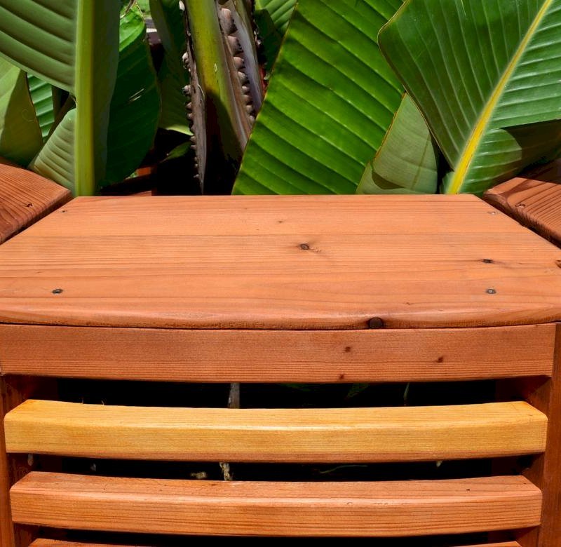 Redwood Outdoor Tree Bench, Custom Redwood Seating