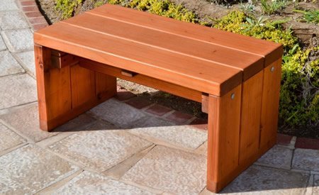 Maynard Garden Bench | Forever Redwood