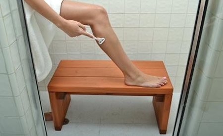 Maynard Wood Shower Bench| Forever Redwood