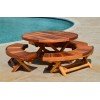 Round Folding Wood Tables for Kids | Forever Redwood