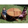 Round Folding Wood Tables for Kids | Forever Redwood
