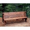 Rustic Redwood Bench, Custom Garden Seating