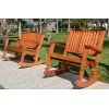 Redwood Outdoor Rocker, Hand-crafted Wooden Rocker