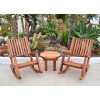 Redwood Outdoor Rocker, Hand-crafted Wooden Rocker