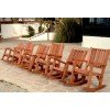Redwood Outdoor Rocker, Hand-crafted Wooden Rocker