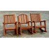 Redwood Outdoor Rocker, Hand-crafted Wooden Rocker