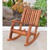 Redwood Outdoor Rocker, Hand-crafted Wooden Rocker
