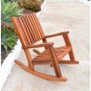 Redwood Outdoor Rocker, Hand-crafted Wooden Rocker