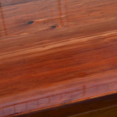 Ancient Redwood Epoxy Finish Slab Table, Custom Wood Table
