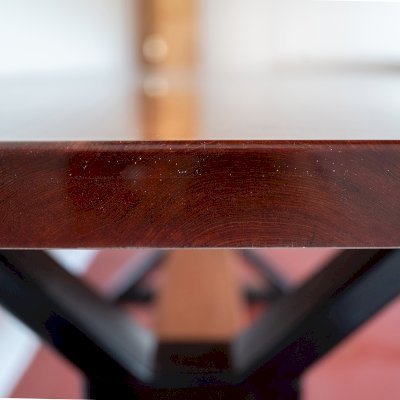 Ancient Redwood Epoxy Finish Slab Table, Custom Wood Table