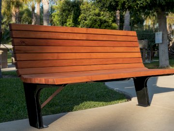 Outdoor Wooden Benches Handcrafted from Redwood | Free Shipping