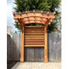 Two-Post Arched Wood Arbor | Forever Redwood