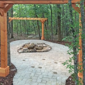 Two-Post Wood Arbor | Forever Redwood