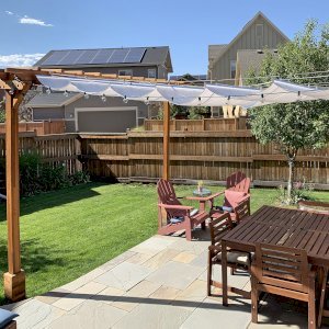 Two-Post Wood Arbor | Forever Redwood