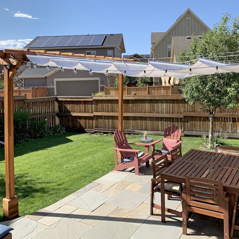 Two-Post Wood Arbor | Forever Redwood