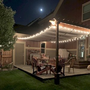 Two-Post Wood Arbor | Forever Redwood