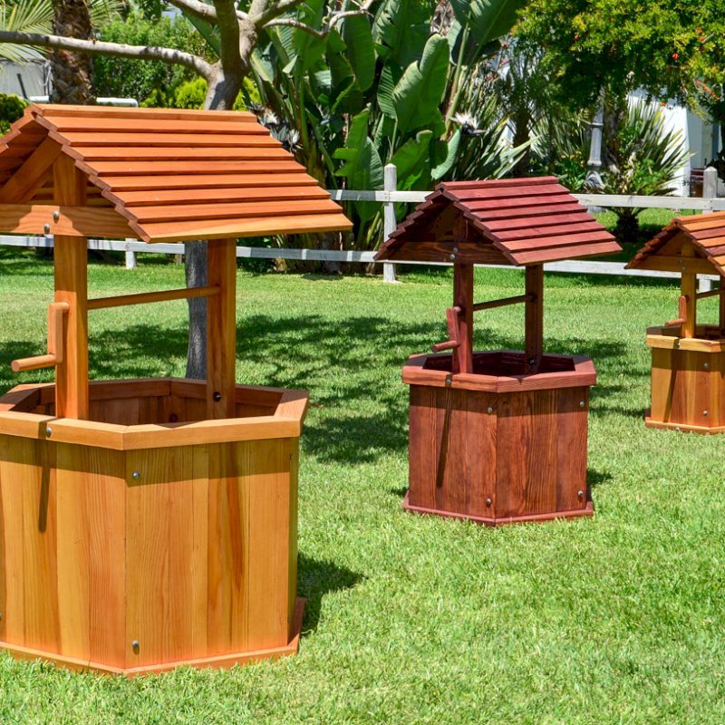 Wishing Well - Wood Wishing Wells | Forever Redwood