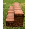 Redwood Spa Steps, Wooden Steps Made of Redwood