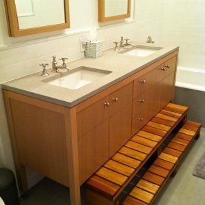 Redwood Spa Steps, Wooden Steps Made of Redwood