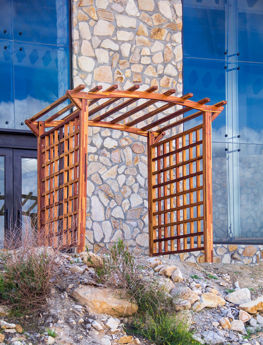 Arched Garden Arbor | Forever Redwood