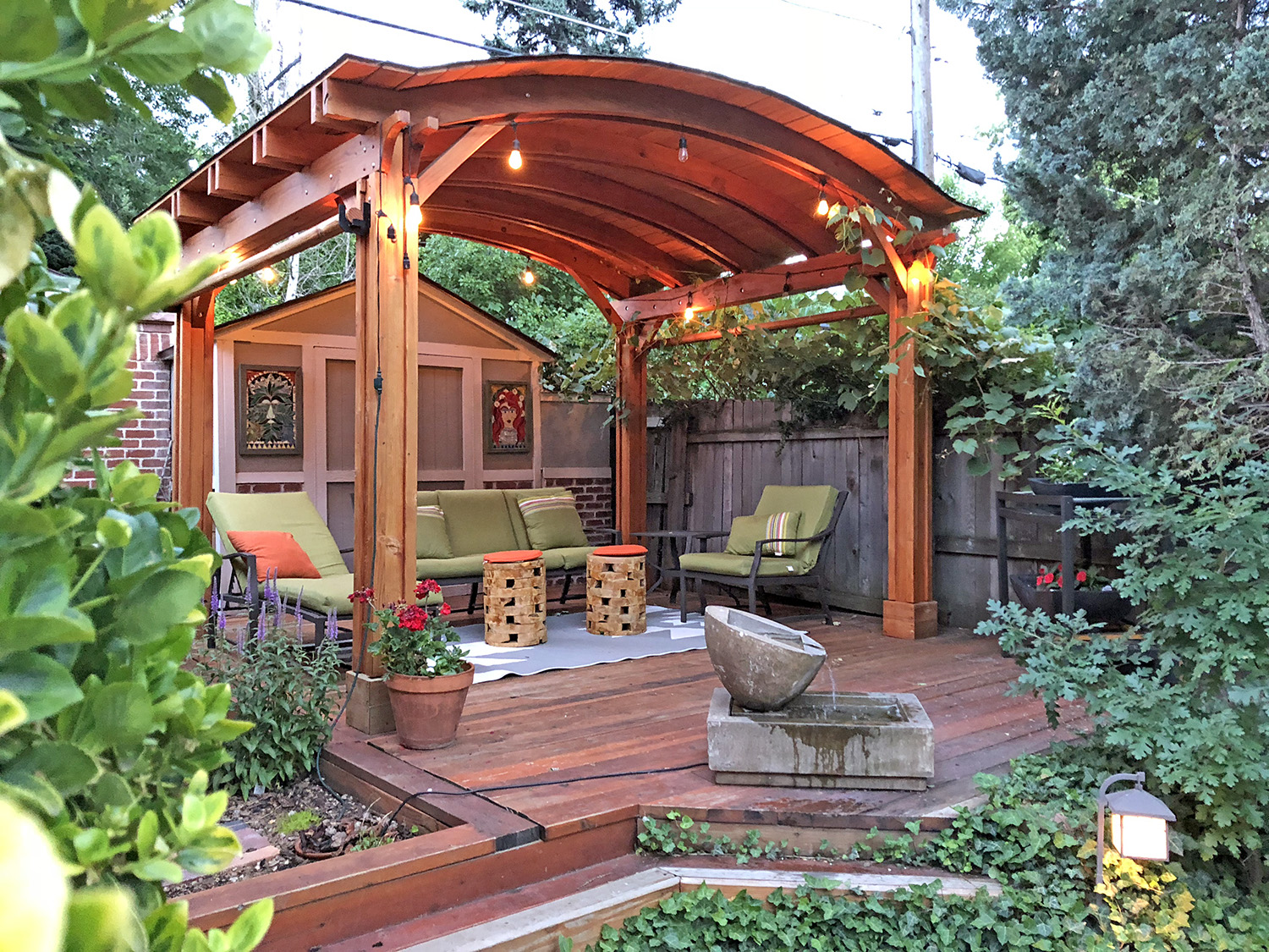 Backyard Pavilion Kits: Custom Redwood Pavilion for Sale
