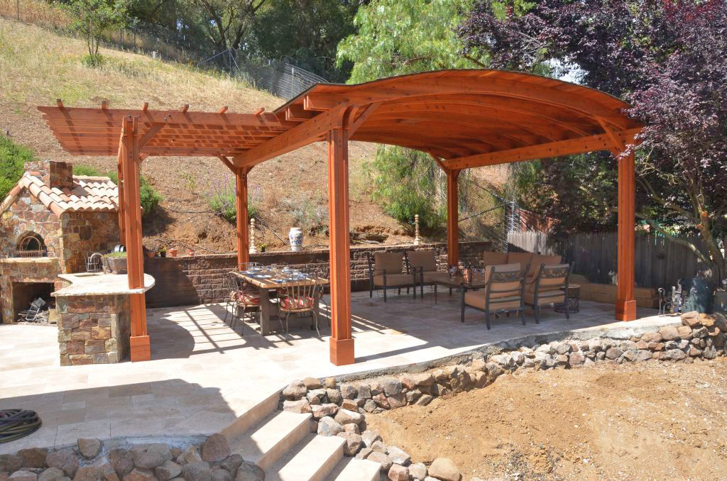 Backyard Pavilion Kits: Custom Redwood Pavilion for Sale
