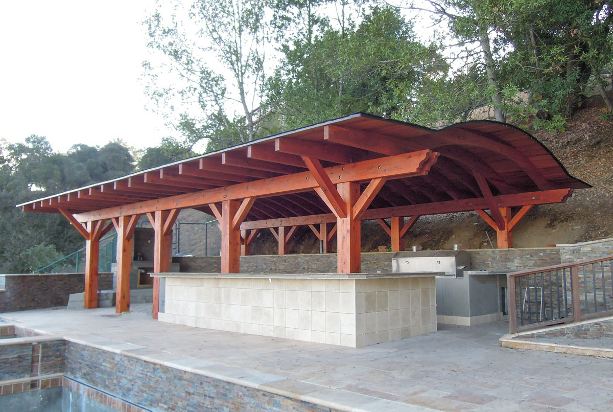 Backyard Pavilion Kits: Custom Redwood Pavilion for Sale