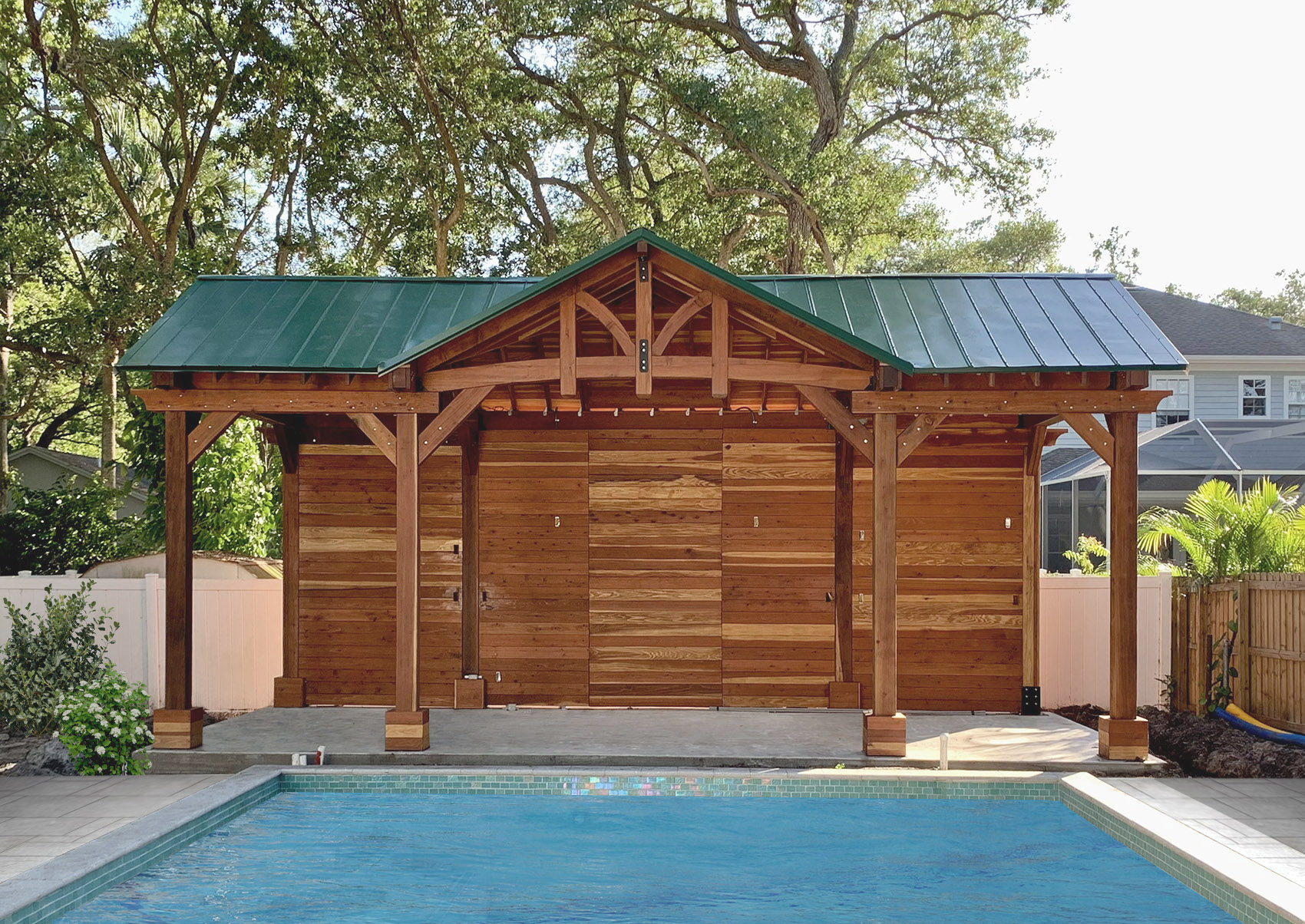 Custom Wood Pavilion Kits - ForeverRedwood.com