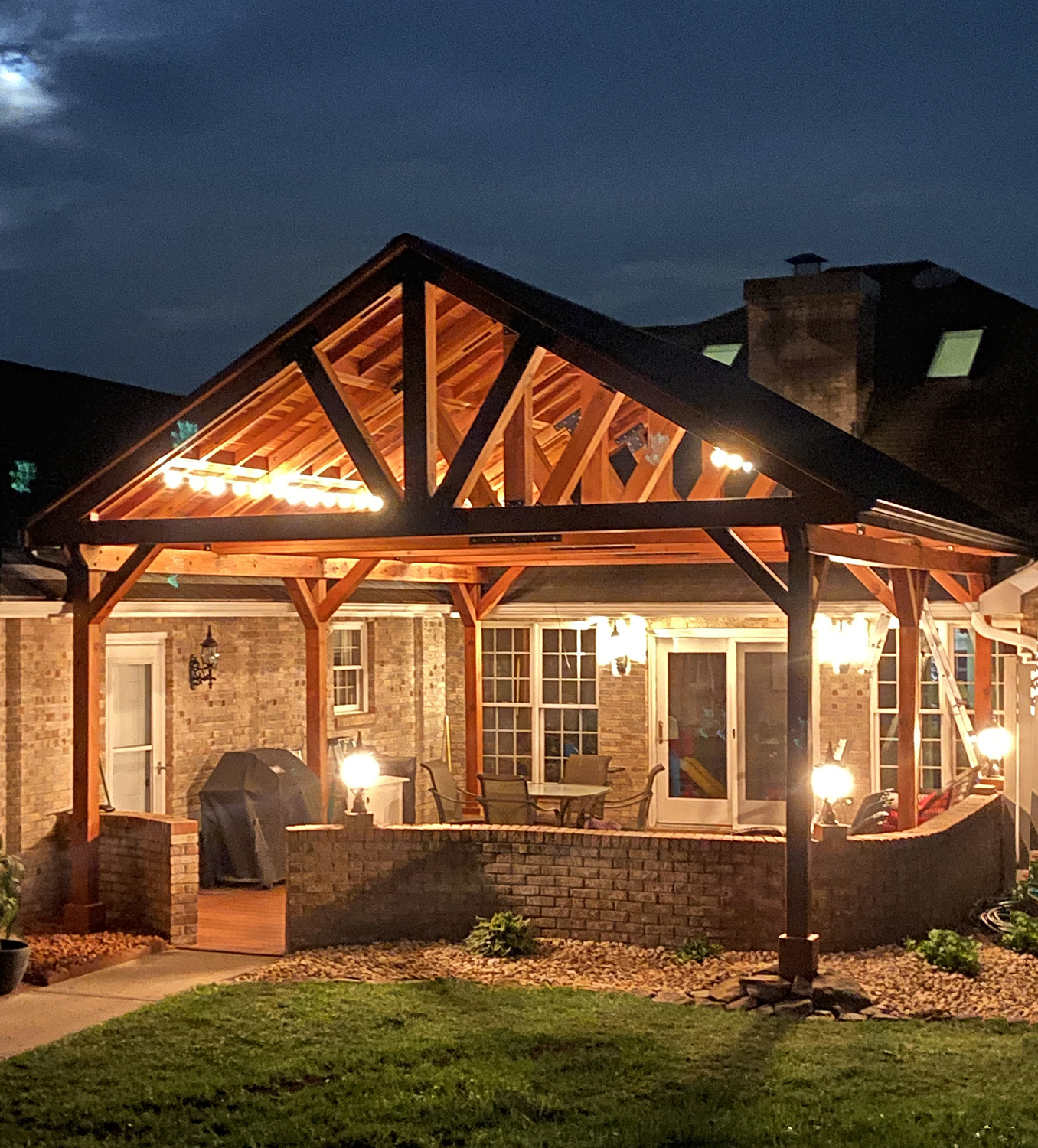 Del Norte Outdoor Kitchen Pavilion: Redwood Pavilion Kit for Kitchens