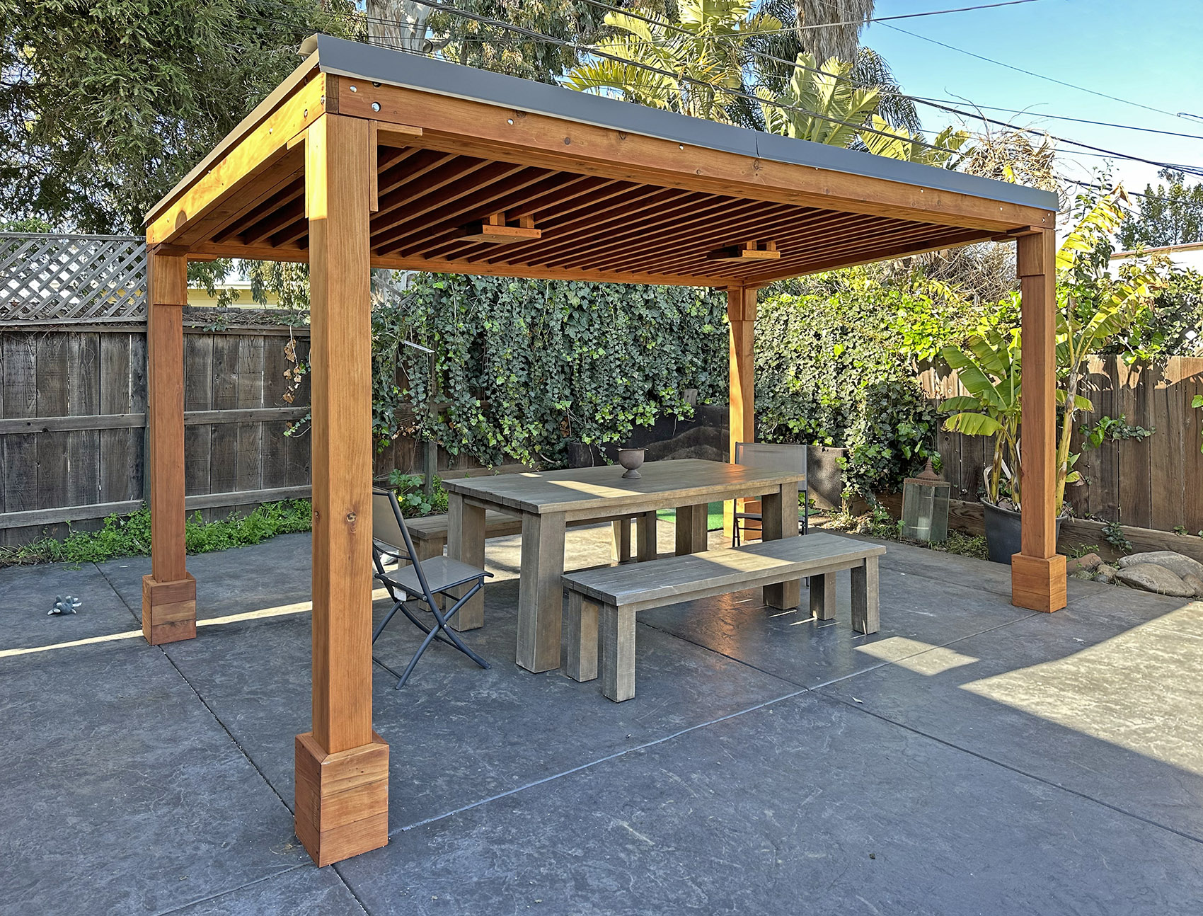 Emma's Modern Pavilion: Redwood Pavilion Kit for Kitchens