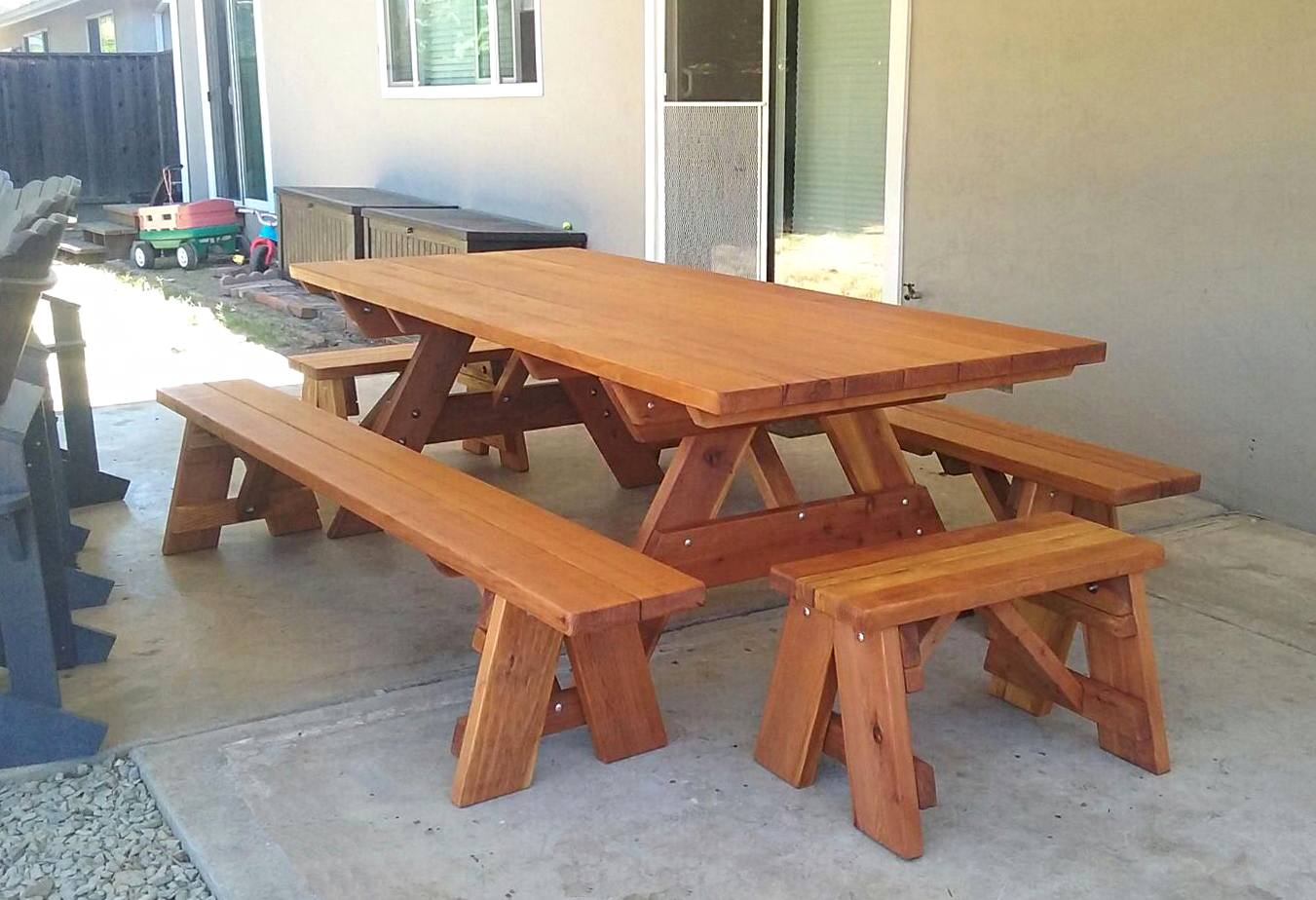 Forever Wood Picnic Tables, Built to Last Decades | Forever Redwood Forever Wood Picnic Tables, Built to Last Decades | Forever Redwood