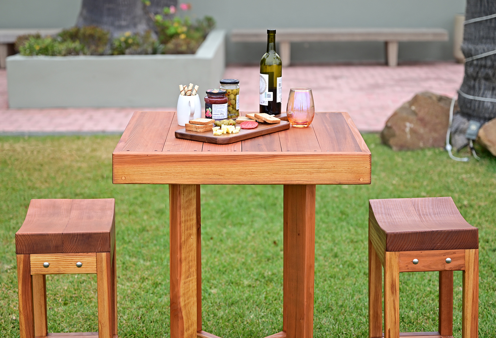Glady's Balcony Table Set - Custom Made Wood Tables