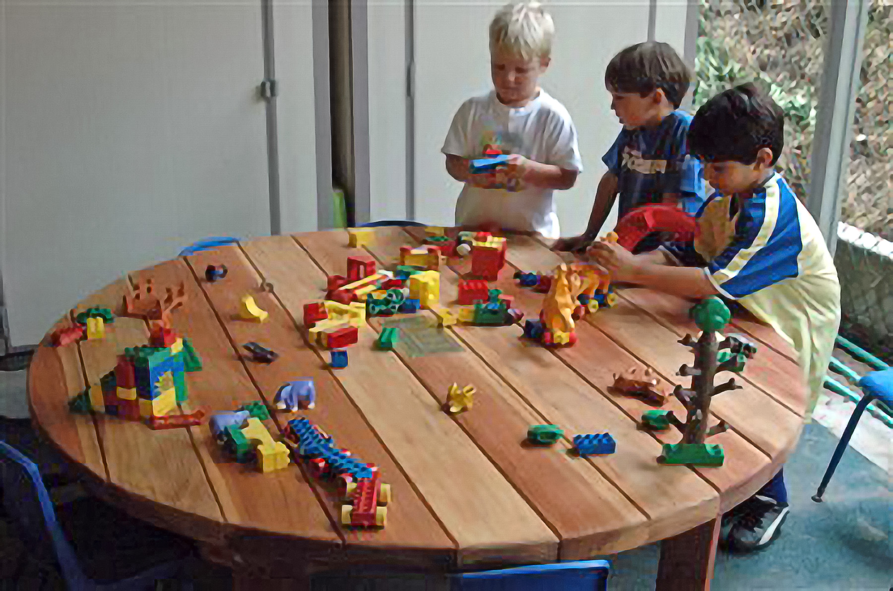 Kids Outdoor Wood Table, Durable Redwood Tables, All Sizes