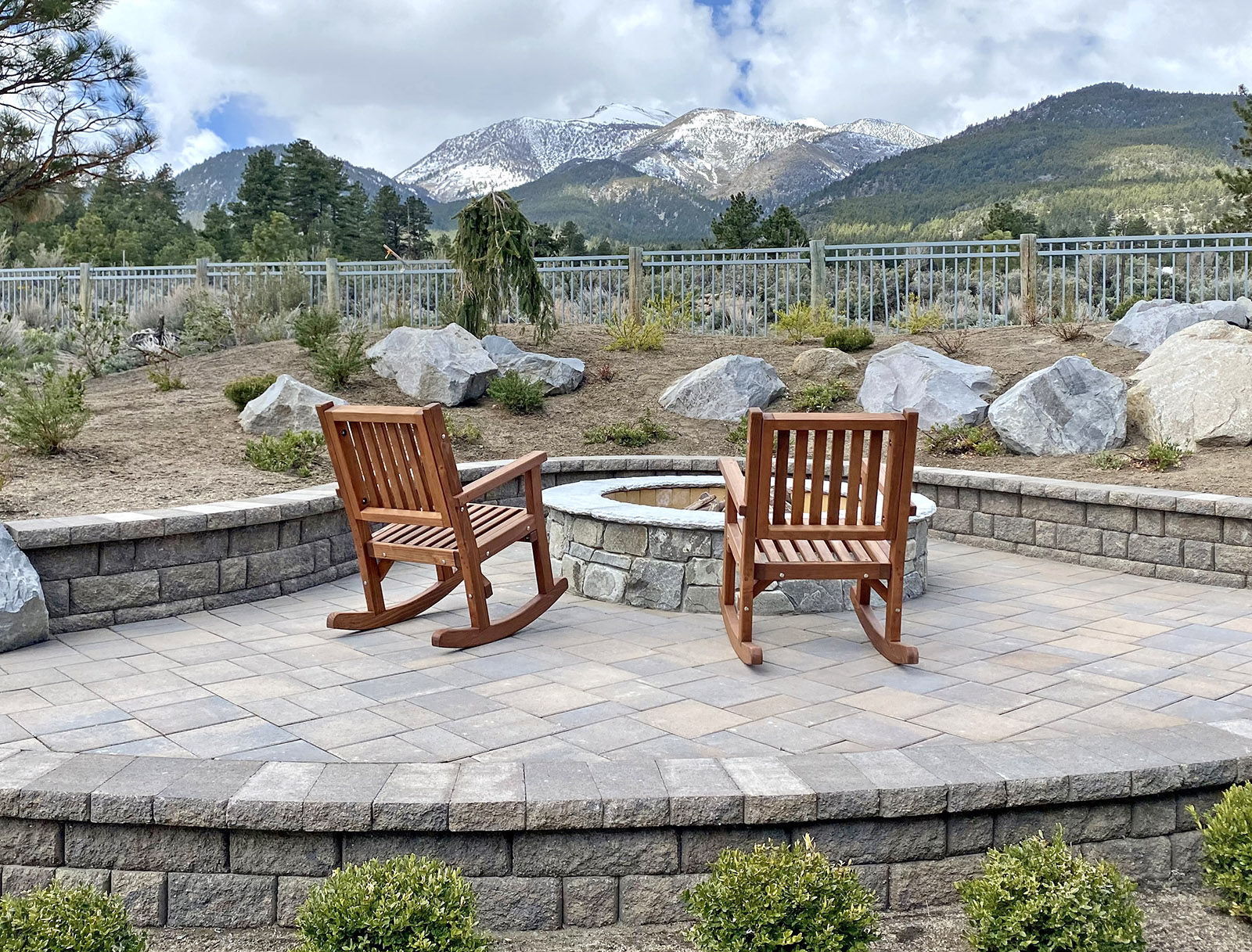 Massive Wooden Rocking Chair, Custom Redwood Rockers