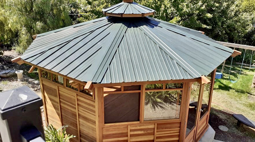 Octagonal Gazebo: Sunroom Wood Gazebo Kit for Sale